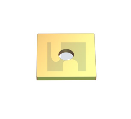 Flat Square Washers Metric Zinc Yellow | Australian Fasteners